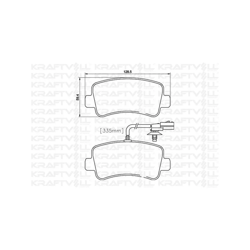 440603321R OEM Jeu de 4 plaquettes de frein arrière