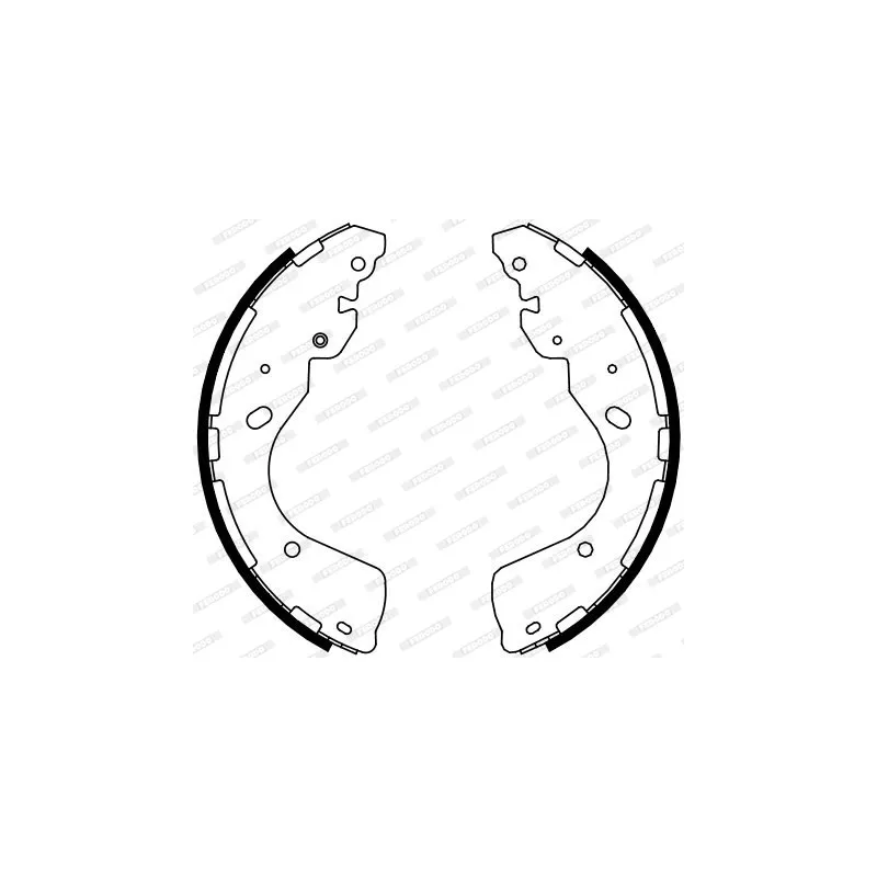 Jeu de mâchoires de frein pour NISSAN NAVARA D40 2.5 DCI 4WD 171cv ...