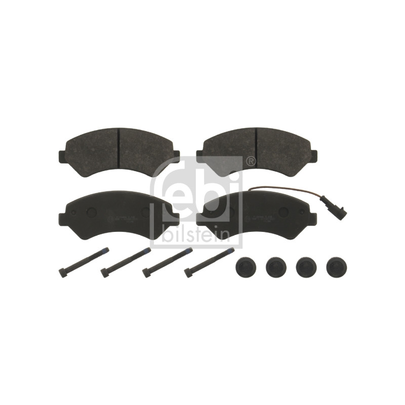 Jeu de 4 plaquettes de frein avant pour FIAT DUCATO III 130 Multijet 2 ...