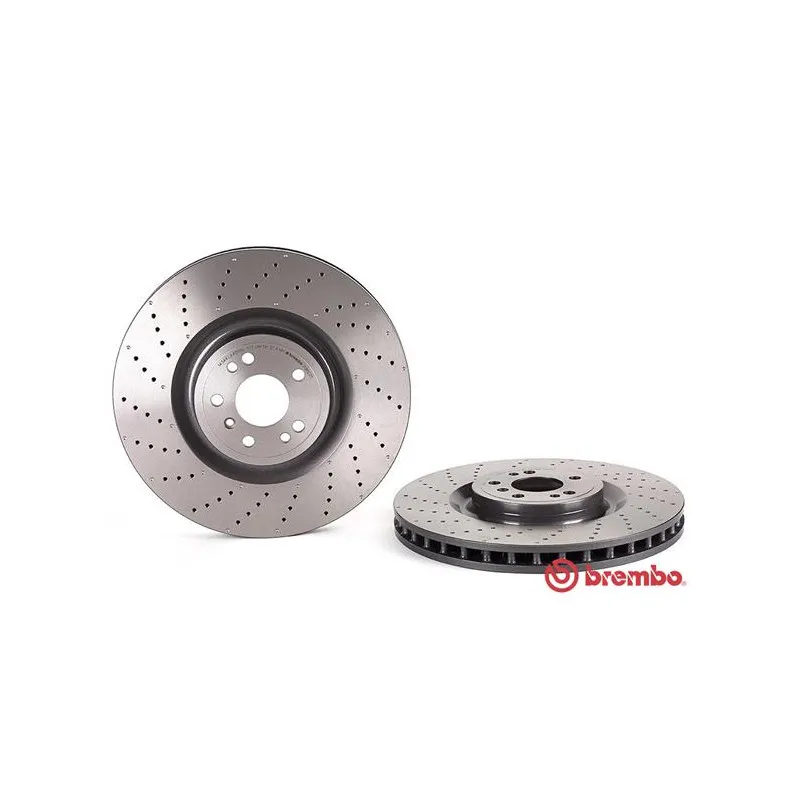 Jeu de 2 disques de frein avant pour MERCEDES-BENZ CLASSE M 166 ML 350 ...