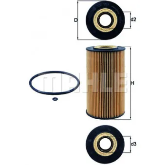 Filtre à huile pour MERCEDES-BENZ CLASSE M W163 ML 400 CDI 250cv - PARTAUTO