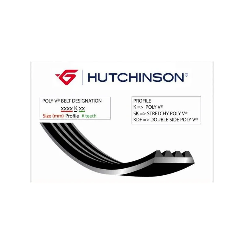 Courroie trapézoïdale à nervures 0009937696